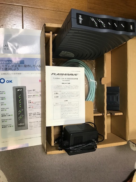 ★激安：富士通 FUJITSU ADSLモデム FLASHWAVE 2040 M1 FCF204MDM1★の落札情報詳細 - Yahoo ...