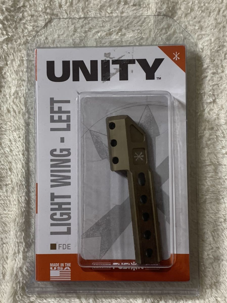 Unity Tactical Fusion Light Wing Left FDE 検(M4 HK416 Mk18 MCX Arisaka ...