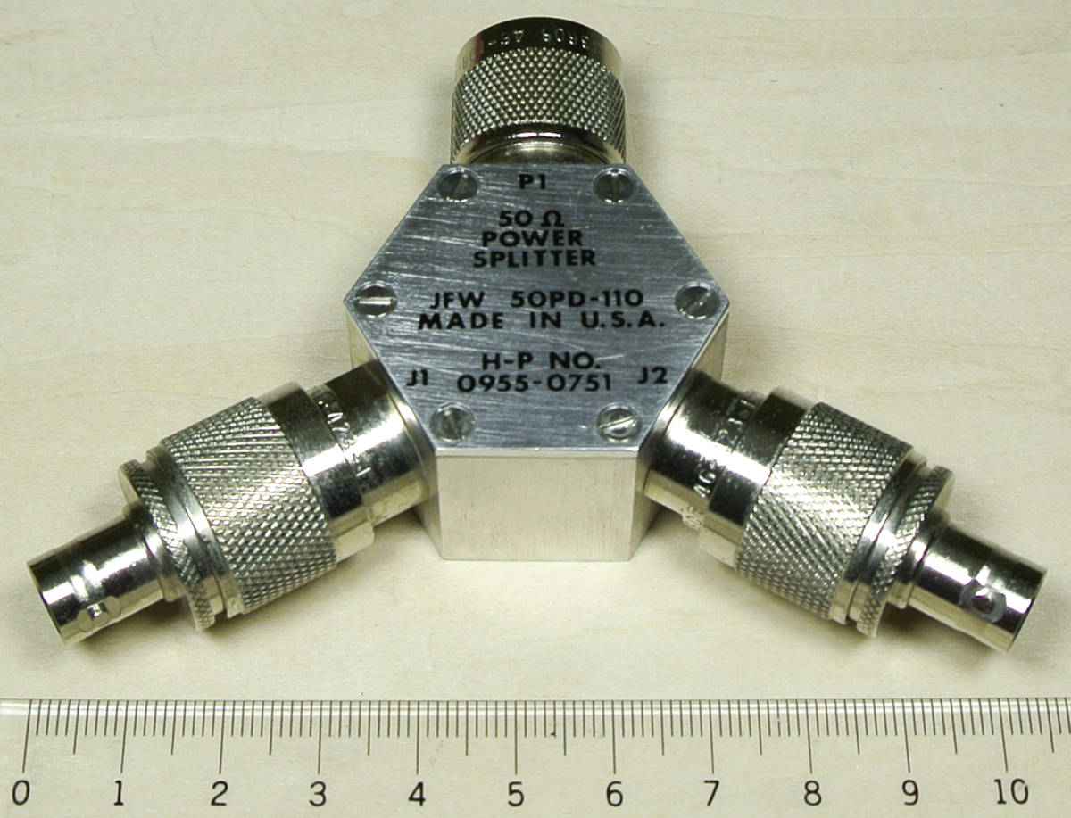 Agilent製 50Ω パワースプリッタ POWER SPLITTER JFW50PD-110 H-P NO.0955-0751の落札情報 ...
