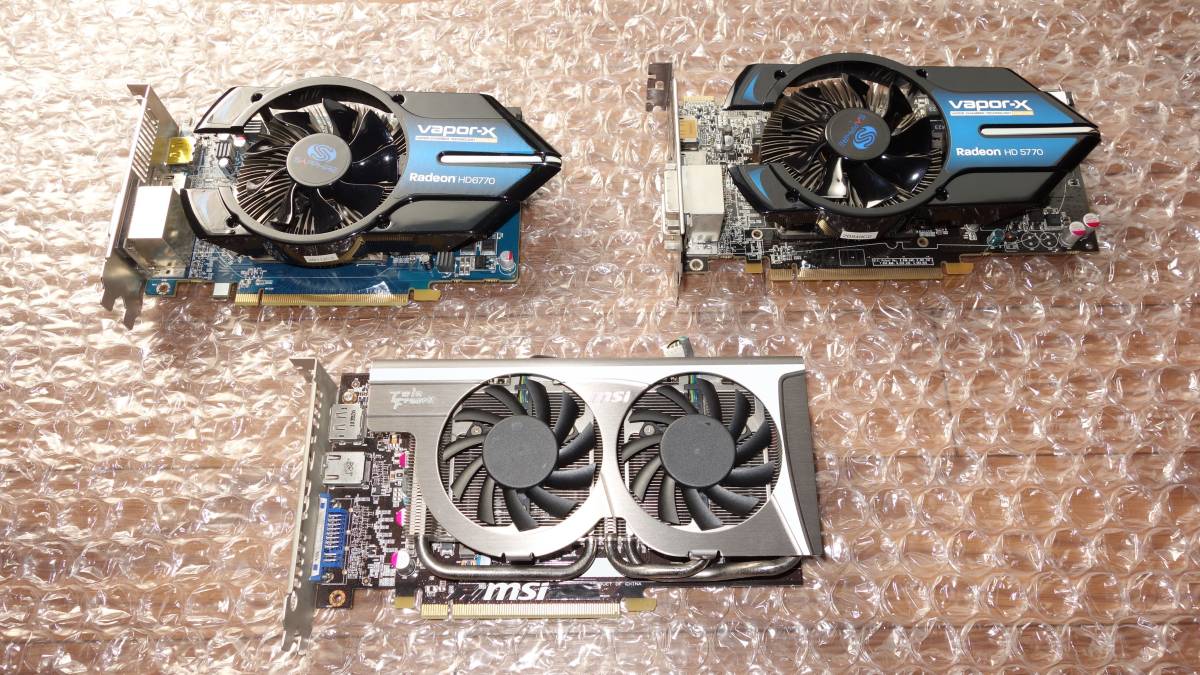 MSI R6770 Twin Frozr II OC ・ SAPPHIRE VAPOR-X HD6770 HD5770 の落札情報詳細 ...