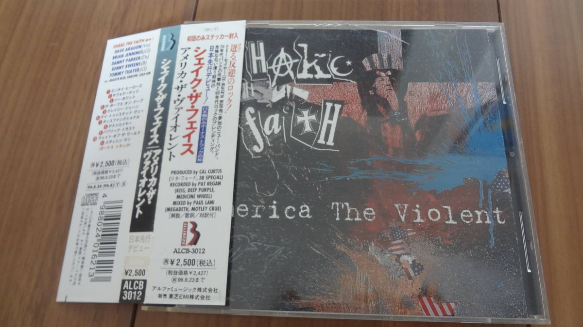 送料無料 帯付き SHAKE THE FAITH/AMERICA THE VIOLENT シェイク・ザ・フェイス/アメリカ・ザ・ヴァイオレント ...