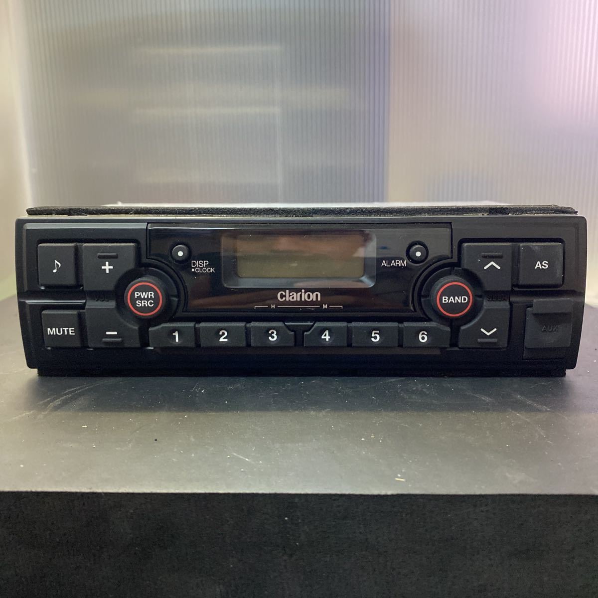 No.1224 clarion RG-9452S 12V/24V オーディオ FMチューナー 防滴 CAT 901 建機 建設機械 ショベル ...